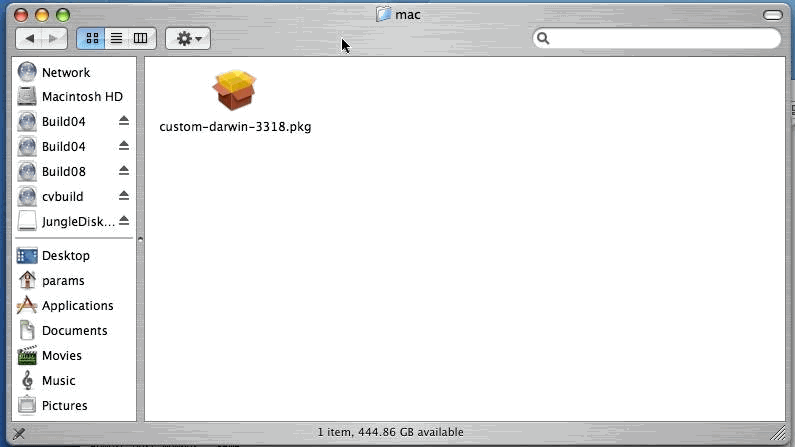 Install Using Macintosh PackageMaker